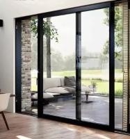 China Panoramic Glass Sliding Door Aluminum Slim Frame Automatic Operating System For Patio Terrace for sale
