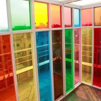 China Decorative Safety Color PVB Tempered Laminated Glass For Interior and Exterior Wall for sale