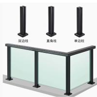 China Staircase Balustrade Glass S.S 304 316 Aluminum Post Balcony Glass Railing Balusters Column Pillar for sale