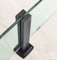 China Staircase Balustrade Glass S.S 304 316 Aluminum Post Balcony Glass Railing Balusters Column Pillar for sale