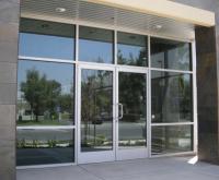 China Storefront Glass Door Customized Commercial Tempered Glass Window And Door for sale