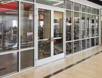 China Storefront Glass Door Customized Commercial Tempered Glass Window And Door for sale