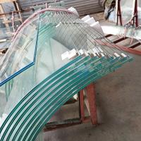 China Custom Curved Tempered Glass 3-19mm Thickness 3600x18000mm Maximum Size for Architectural Applications for sale