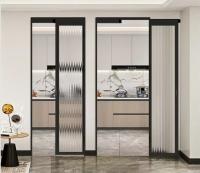 China 6mm-12mm Custom Size Antirust Metal Framed Tempered Glass Sliding Shower Door with Aluminum Handle for sale