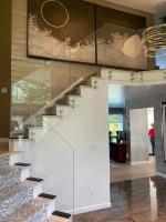 China 10 5+5 MM 553 Clear Tempered Laminated Glass For Staircase Glass With Handrails for sale
