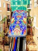 China 6+6/8+8mm Thickness Decorative Glass Customized Size Shape For Canopy Overpass Roof for sale