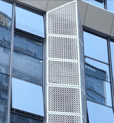 China Perforated Aluminium Veneer Panel 1400x4000mm in 1.5-3.0mm Thickness for Architectural Wall Screens for sale