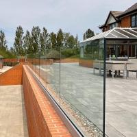 China Glass Railing 8+8mm 16mm 17.52mm Clear Tempered Laminated Safety Glazing Glass Balustrade Balconies Terrance for sale