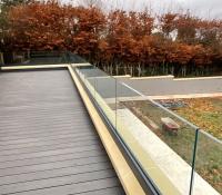 China Glass Railing 8+8mm 16mm 17.52mm Clear Tempered Laminated Safety Glazing Glass Balustrade Balconies Terrance for sale