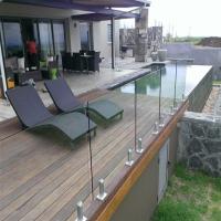 China 15mm Clear Toughened Glass Balustrade For Deck Pool Fence Balconies Patio Railings for sale