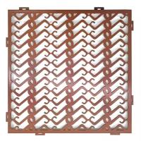 China Fireproof Carved Aluminum Veneer Panels 1400x4000mm with Custom Punching Patterns in 1.5-3.0mm Thickness for sale