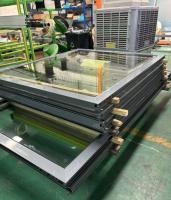 China Custom Aluminum Frame Frameless Tempered Glass Door 10mm 12mm Toughened Glass Doors for sale
