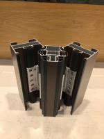 China Heavy-Duty Folding Insulating Glass Door With Aluminum Frame And German Hardware Accessories for sale