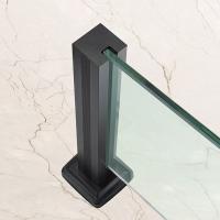 China Tempered Glass Railing Stainless Steel Aluminum Alloy Frameless Glass Balustrade Guard Balcony Staircase Railing Post for sale
