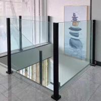 China Tempered Glass Railing Stainless Steel Aluminum Alloy Frameless Glass Balustrade Guard Balcony Staircase Railing Post for sale