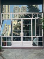 China 5+20A+5 Insulating Glass Outdoor French Door With 2.0mm Thermal Break Aluminum And French Lock for sale
