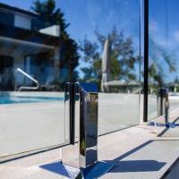China Frameless Glass Railings With Stainless Steel Spigots For Fence Balconies Staircase Patios for sale