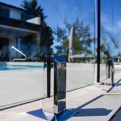 China Frameless Glass Railings With Stainless Steel Spigots For Fence Balconies Staircase Patios for sale