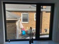 China 6+12A+6 MM Insulating Glass For Casement Windows With Black White Color Aluminum Frame for sale