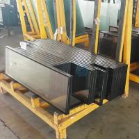China 6+12A+6 MM Insulating Glass For Casement Windows With Black White Color Aluminum Frame for sale