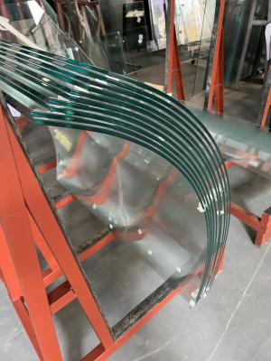 China Customized Curved Tempered Glass Size For Airport Supermarket Hotel Buidling Curtain Wall for sale