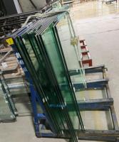 China Flat Curve 1/2'' 12mm Clear Tempered Toughened Hardened Glass For Railing Balustrade Balconies Patio for sale