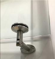 China 6+6mm 5+5mm Laminated Frameless Glass Door Canopy With 316 Stainless Steel Brushed Satin Finish Tie Rods Type for sale