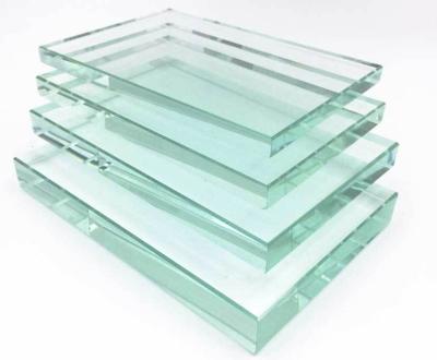 China Cut To Size 15mm 5/8 Thick Toughened Tempered Glass For Wall Storefront Balustrade Countertop Skylight for sale
