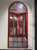 China European Style French Design Arch Top Casement Window Retro Luxury Tempered Glass With Aluminum Framed For Church Windows for sale