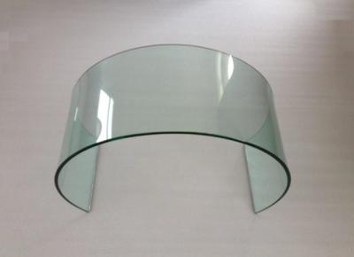 China Customized Hot Bent Tempered Glass Curved Shape Tempered  Glass For Architectural Use for sale