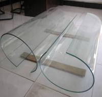 China Customized Hot Bent Tempered Glass Curved Shape Tempered  Glass For Architectural Use for sale