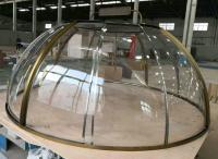China Customized Hot Bent Tempered Glass Curved Shape Tempered  Glass For Architectural Use for sale