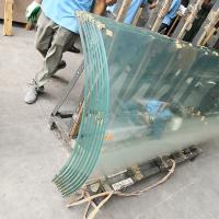 China 3mm-19mm Toughened Curved Insulated Glass Partition Walls - Custom Hot Bending Glass in 3600mm×12000mm Maximum Size for sale