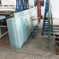 China OEM Decorative Frosted Glass Interior Doors 3-19mm Thickness 3300x6000mm Maximum Size Custom Shapes for sale