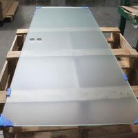China OEM Decorative Frosted Glass Interior Doors 3-19mm Thickness 3300x6000mm Maximum Size Custom Shapes for sale