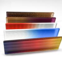 China Gradient Color Decorative Glass 3mm-19mm with Clock Design for Office Buildings and Luxury Interiors for sale