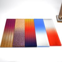 China 3mm-19mm Frosted Gradient Tempered Glass for Windows and Walls - 3300x6000mm Maximum Size with High Light Transmittance for sale