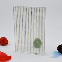 China 3mm 5mm 19mm Decorative Fabric Laminated Glass - Custom Sizes Up to 3300x6000mm in Clear, Brown, Grey, Blue for sale