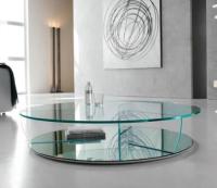 China Custom Cut Tempered Glass Table Tops in 1/4