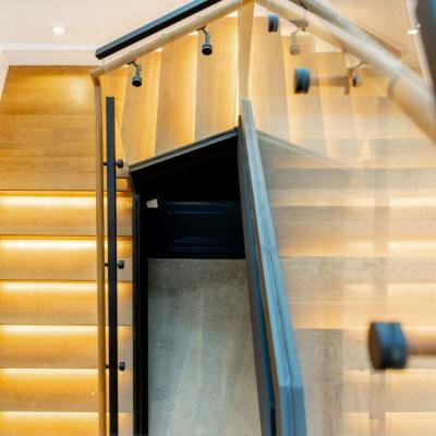 China Staircase Glass Railings Powder Coated Aluminum U- Channel And Handrail Accessories for sale