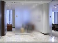 China Customized Frosted Tempered Glass Office Partition Frameless Glass Wall for sale