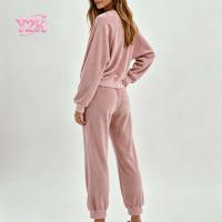 China Custom Women's Terry Sweatshirt Jogger Pants Lounge Set for sale