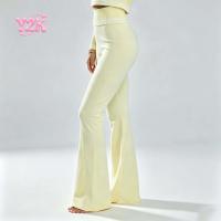China Custom Women's Lightweight Ribbed Knit Flared Lounge Pants for sale