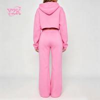 China Custom Women's Oversized Hoodie Wide Leg Sweatpants Set for sale