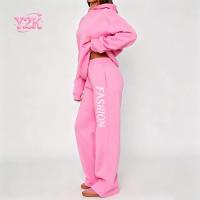 China Custom Women's Oversized Hoodie Wide Leg Sweatpants Set for sale