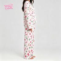 China Custom Women's Animal Print Shirt Wide Leg Pajama Set for sale