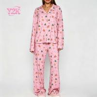 China Custom Women's Christmas Print Shirt Jogger Pajama Set for sale