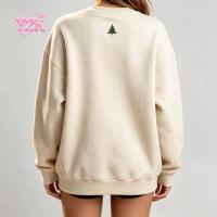 China Custom Women's Christmas Tree Graphic Crewneck Sweatshirt for sale