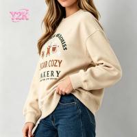 China Custom Women's Gingerbread Graphic Fleece Crewneck Sweatshirt for sale