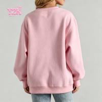 China Custom Women's Collegiate Letter Oversized Crewneck Sweatshirt for sale
